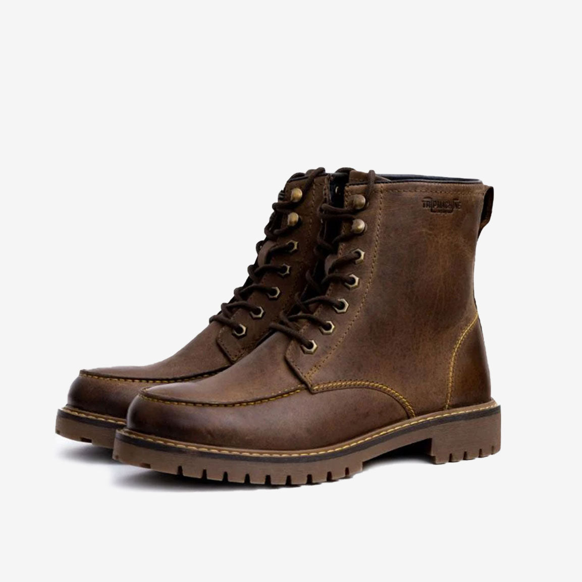 Trip Machine Boots Moc-Toe - Tobacco Brown | Riders Finest